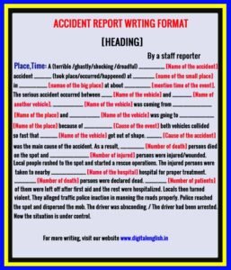 A Road Accident Report Writing 7+ Samples For All – Digital English